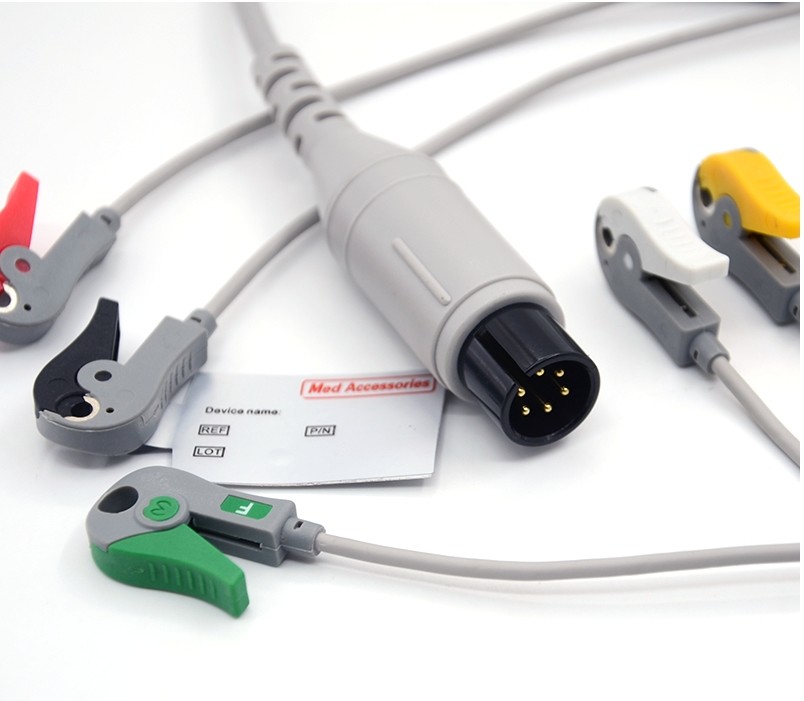 How do you connect an ECG cable?