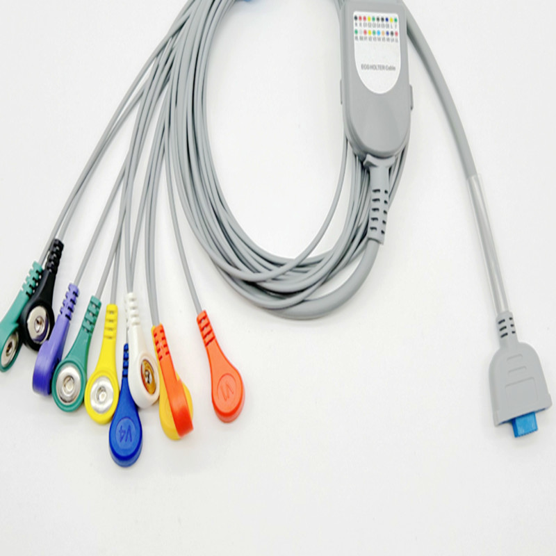 10 Lead ECG Holter Cable Multi functional For Adult and Pediatric