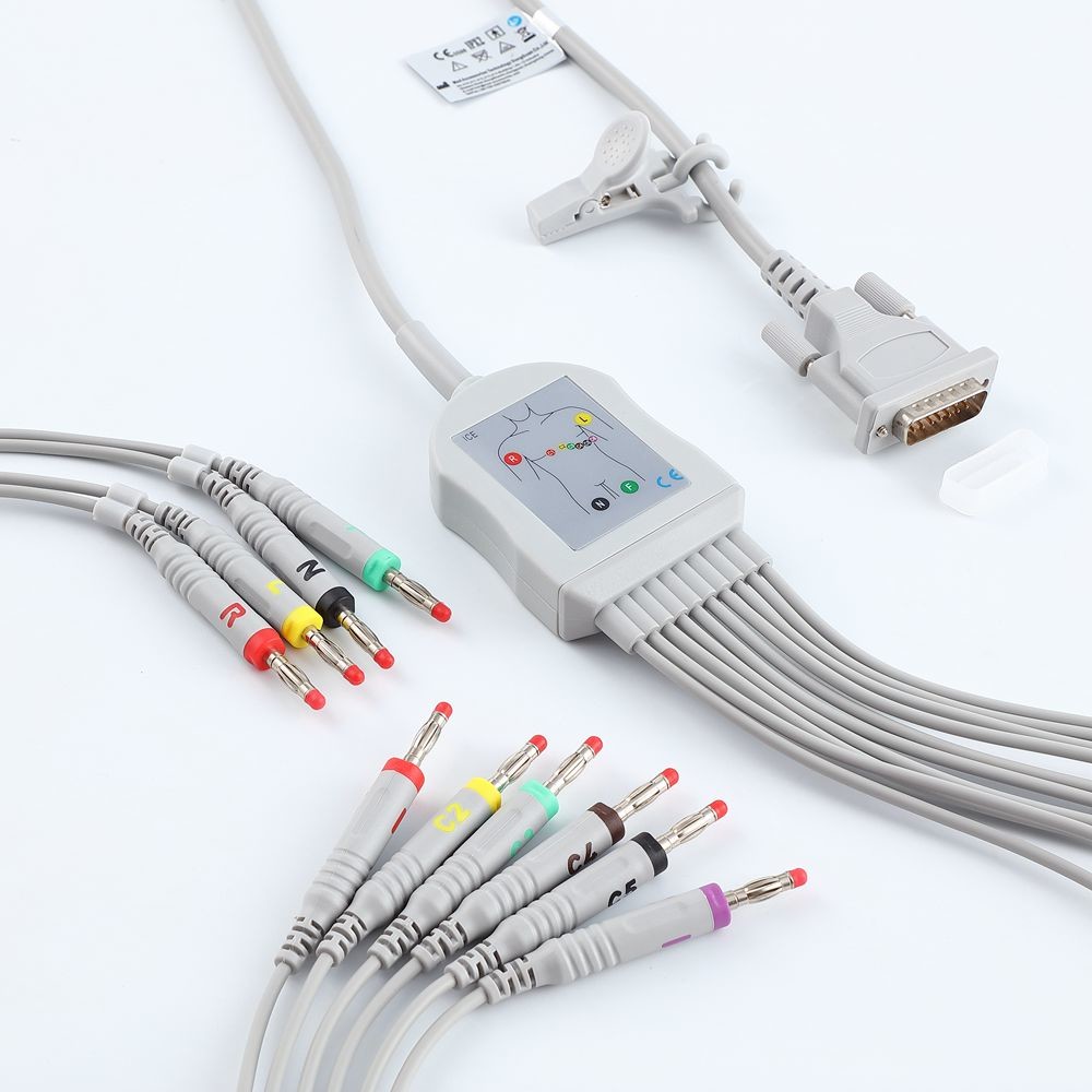 Multiscene 12 LEAD ECG EKG Cable