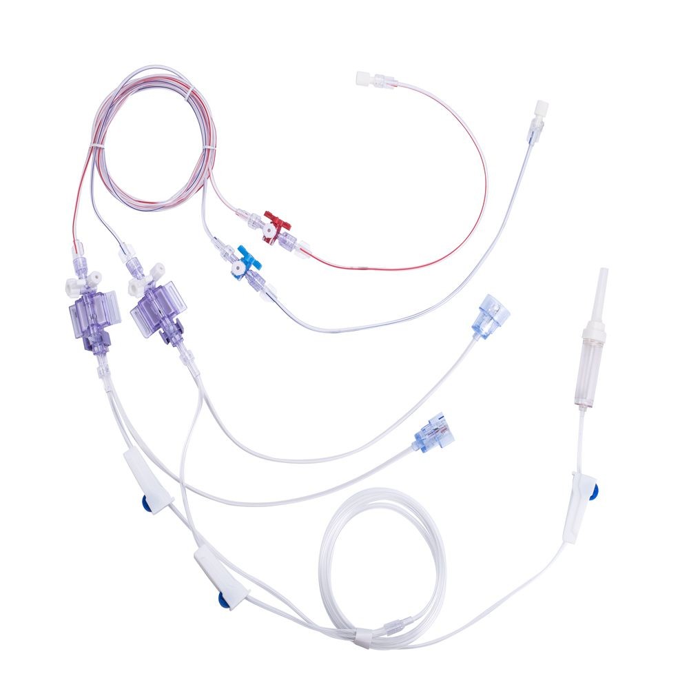 OEM Multiscene IBP Pressure Transducer , Double Line Invasive Blood ...